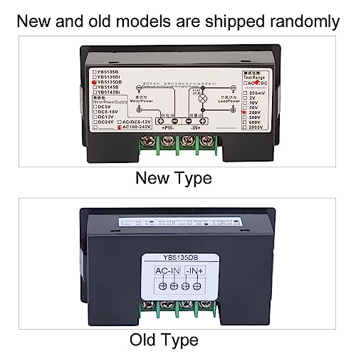 YB5135DB Digital Voltage Testers Mini DC Voltmeter Blue Backlight LED Panel Accuracy Volt Monitor Tester AC100-240V(DC 0-200V)