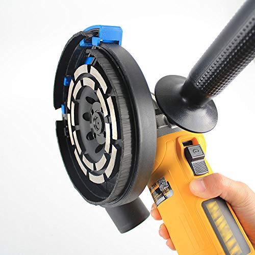 Raizi 5 inch Universal Surface Grinding Dust Shroud Hand Angle Grinder+4 1/2" Diamond Grinding Cup Wheel