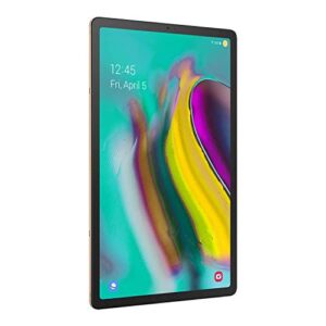 samsung galaxy tab s5e 64 gb wifi tablet gold (2019) (renewed)