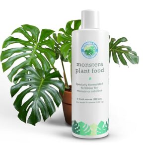 houseplant resource center monstera plant food - liquid fertilizer (npk 5-2-3) for indoor plants, strong roots - ideal for monstera, pothos, snake plant - indoor potted plants - 8oz