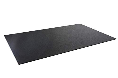 Rubber King Fitness Mat - 3' x 6' x 5mm - A Premium Durable Low Odor Exercise Mat Indoor/Outdoor - Black