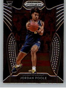 2019-20 panini prizm draft #92 jordan poole rc rookie michigan wolverines basketball trading card