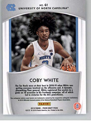 2019-20 Panini Prizm Draft Crusade #61 Coby White RC Rookie North Carolina Tar Heels Basketball Trading Card