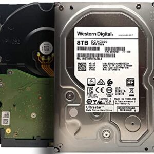 Western Digital 8TB Ultrastar DC HC320 SATA HDD - 7200 RPM Class, SATA 6 Gb/s, 256MB Cache, 3.5" - HUS728T8TALE6L4 (Renewed)