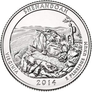 2014 d bu shenandoah virginia national park np quarter choice uncirculated us mint