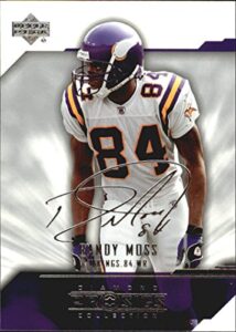 2004 ud diamond pro sigs #49 randy moss nfl football trading card