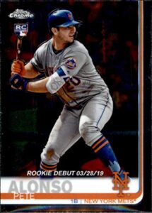 2019 topps chrome update baseball #52 pete alonso new york mets rc rookie official mlb trading card target exclusive