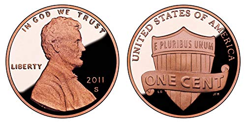 2011 S Lincoln Proof Penny - Shield Cent - Exceptional Coin - US Mint GEM DCAM -