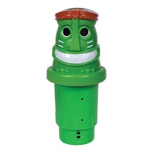 game 12034-bb solar light up tiki chlorinator, green