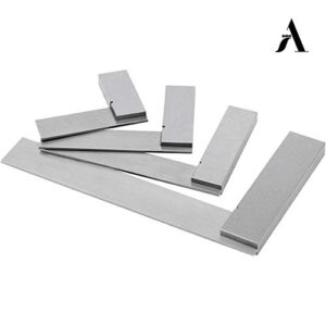 AnNafi® Machinist Square | Precision Square Solid Industrial Set | 90 Right Angle Precision Ground Hardened Steel | Carpentry Square | Measuring & Layout Tools (8 Inches)