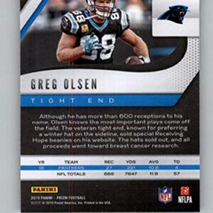 2019 Panini Prizm #176 Greg Olsen Carolina Panthers NFL Football Trading Card