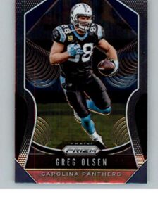 2019 panini prizm #176 greg olsen carolina panthers nfl football trading card