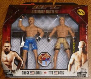 tito ortiz chuck liddell ufc jakks pacific action figures ultimate battles 3 set - unsigned ufc products