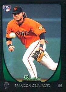 2011 bowman draft #25 brandon crawford san francisco giants mlb baseball card (rc - rookie card) nm-mt