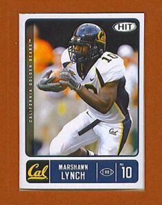 10 lot marshawn lynch bills 2007 sage hit rookie card - unsigned college cards