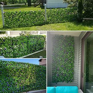 DOEWORKS Expandable Fence Privacy Screen for Balcony Patio Outdoor, 1PC Faux Ivy Fencing Panel for Backdrop Garden Backyard Home Decorations