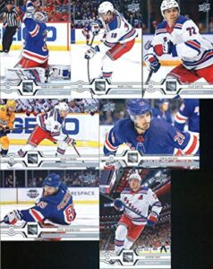 new york rangers 2019-20 upper deck series 1 veteran nhl team set hockey team set of 7 cards: chris kreider(#84), pavel buchnevich(#85), jesper fast(#86), ryan strome(#87), filip chytil(#88), marc staal(#89), henrik lundqvist(#90)