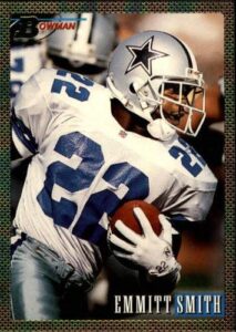 1993 bowman #300 emmitt smith foil nfl football trading card