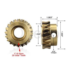 Ohoho Snowblower Auger Worm Gear Compatible with Ariens - Fits ST824 924050 52402600 52422700 524026 924082 ST8 ST724 ST1024 ST1028 ST1032 ST1224 Auger Worm Gear