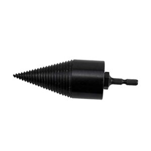 doitool 42mm log splitter wood splitter drill heavy duty drill screw cone driver fire wood log splitter splitting wood cone drill bit (large)