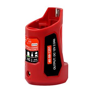 dsanke usb power source for milwaukee m12 48-59-1201 49-24-2310 usb charging adapter 10.8v/12v heated jacket power source li-ion battery power source