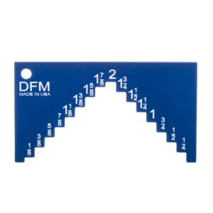 dfm saw height gauge made in usa for table saw and router tables