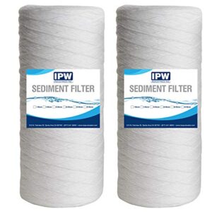 WP.5BB97P Compatible String-Wound Polypropylene Filter Cartridge, 10" x 4.5", 0.5 Micron 2 Pack