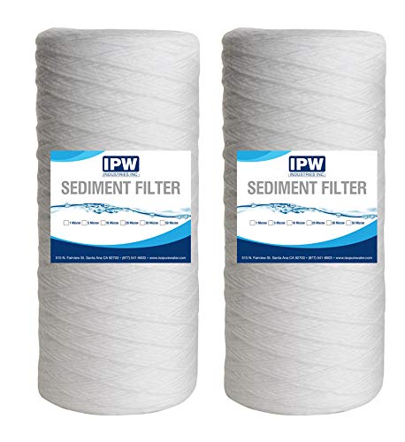 WP.5BB97P Compatible String-Wound Polypropylene Filter Cartridge, 10" x 4.5", 0.5 Micron 2 Pack