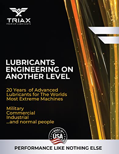 TRIAX Kompressor MV ISO 46, Multi Vis, Full Synthetic Air Compressor Oil, Non-Detergent, Rotary, Vane, Screw, Reciprocal, High Temp, 20,000 Hour Life (1 Gallon)