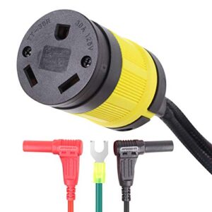 journeyman-pro 30a parallel cord connection kit, for inverter generators | 120-125 vac, 30 amp - 4000/3750 watts tt-30r female connector rv ready (tt30r straight blade)