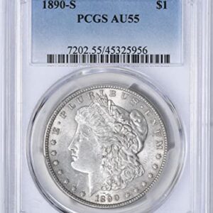 1890 S Morgan Dollar PCGS AU55