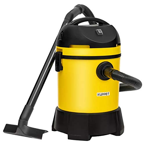 KUPPET Wet/Dry Vacuum Cleaner, Vac Pond/Home Dual Use, Portable Shop Vacuum with Attachments, Powerful 16Kpa Suction, Strong Big Tank in 30L, 1400W(Yellow)…