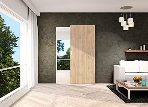 Milcasa Magic 2 – Wall Mount Concealed Sliding System for Wood Doors (Door is NOT Included) - Completely Concealed Hardware and Track (1800) Made in Italy