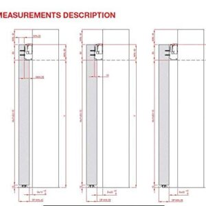 Milcasa Magic 2 – Wall Mount Concealed Sliding System for Wood Doors (Door is NOT Included) - Completely Concealed Hardware and Track (1800) Made in Italy