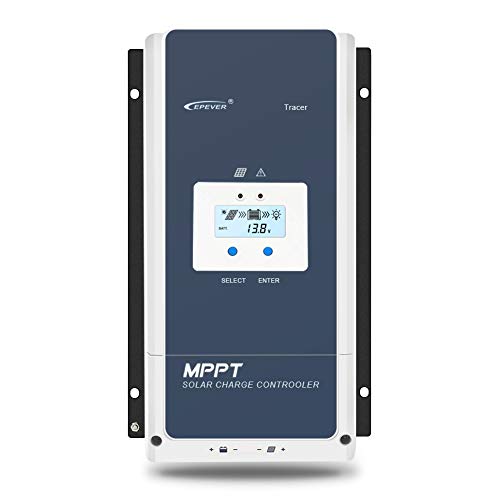 EPEVER 100A MPPT Solar Charge Controller 12V/24V/36V/48V DC Automatically Identifying System Voltage Max.PV 150V Solar Panel Regulator (Tracer 10415 an)