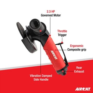 AIRCAT Pneumatic Tools 6380: 2.3 HP 5-Inch Heavy Duty Angle Grinder 12,000 RPM