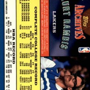 1992-93 Topps Archives #19 Kurt Rambis NBA Basketball Trading Card