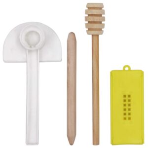 MUDUOBAN Beekeeping Supplies 11pcs Beekeeping Tools Kit for Beekeeper Bee Hive Smoker/Bee Brush/Beekeeping Gloves/Queen Bee Cage/Beehive Frame Gripper