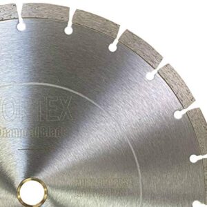 VTXMax VSS 12 inch Dry or Wet Cutting General Purpose Power Saw Segmented Diamond Blades for Concrete Stone Brick Masonry (12")