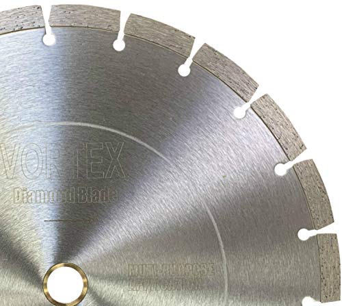 VTXMax VSS 12 inch Dry or Wet Cutting General Purpose Power Saw Segmented Diamond Blades for Concrete Stone Brick Masonry (12")