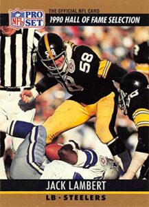 1990 pro set #27 jack lambert nm-mt pittsburgh steelers football