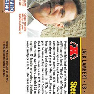 1990 Pro Set #27 Jack Lambert NM-MT Pittsburgh Steelers Football