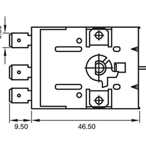 Capillary Thermostat TS-120SR 32-248F, 20A / 250V