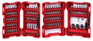 milwaukee impact driver drill bit set 106 piece (48-32-4078) shockwave impact duty