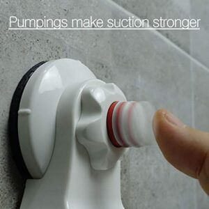 Pump&fix 45 Degrees Adjustable Handheld Shower Head Holder Suction Cup Wall Mount Bracket