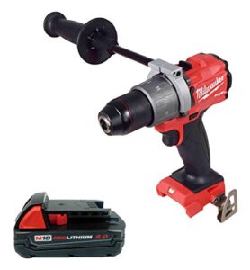 milwaukee 2804-20 18v 1/2" hammer drill w/ 48-11-1820 li-ion 2.0 ah battery