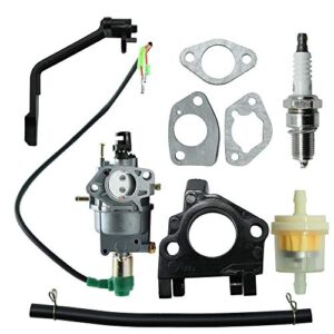 anxingo carburetor with insulator kit for champion 40023 40030 41135 41152 41154 41302 41311 41331 41332 41351 49011 49056 c41155 c49055 csa40036 csa41155 csa41155e etl7007 generator