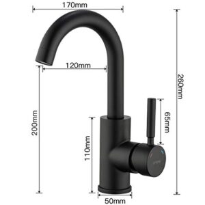 Bar Sink Faucet Matte Black GAPPO Bathroom Faucet Stainless Steel Farmhouse Lavatory Sink Faucet Mixer Small Kitchen Faucet