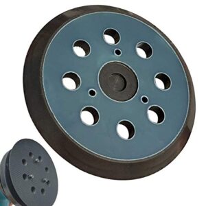 replacement sander pad for makita 743081-8, 743051-7 - fit makita bo5041/k, bo5010/k, bo5030/k, bo5031/k, xob01z random orbital sanders - standard 5" hook and loop sander pad