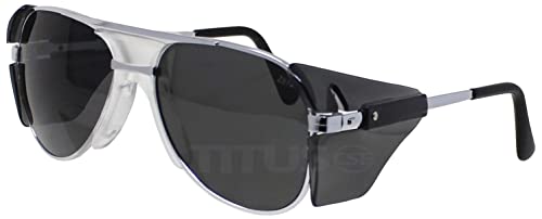 TITUS G77 Premium Metal Frame Aviator Z87+, Z87.1 Safety Glasses Side Shield Motorcycle Shooting DOT ANSI CE Approved Eyewear